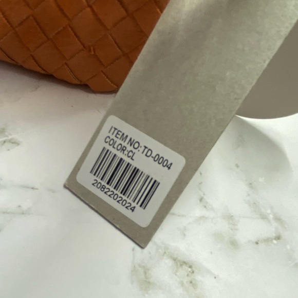 Calin Collection | Bags | Calin Collection Woven Burnt Orange Vegan ...